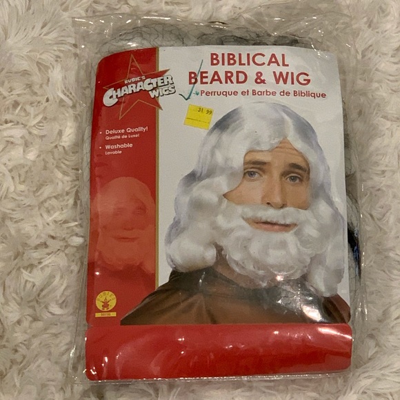 Rubie's | Other | Rubies Biblical Beard Wig Adult Costume White | Poshmark